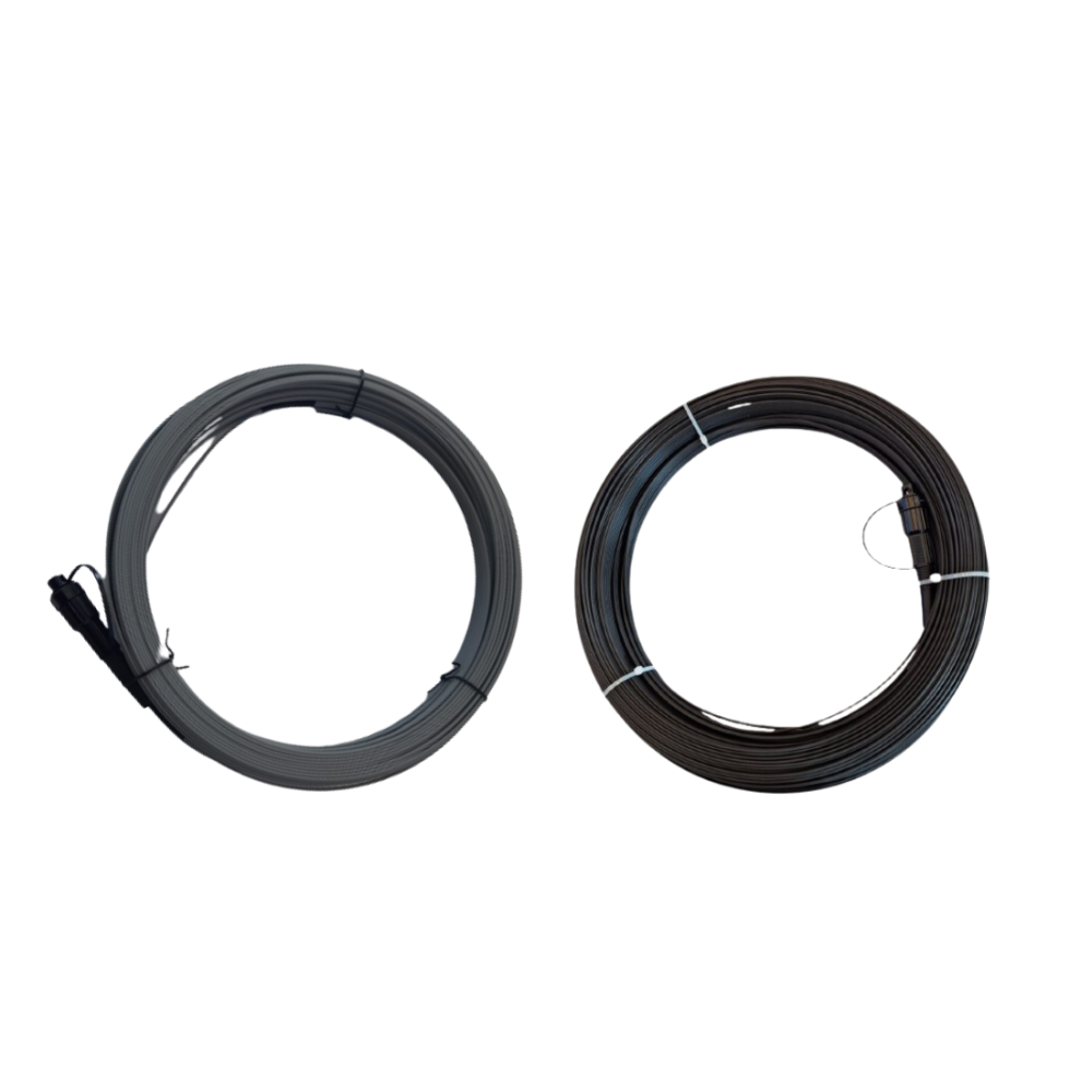 Rollos de cable drop plano 1FO Fibra óptica | HITECNO